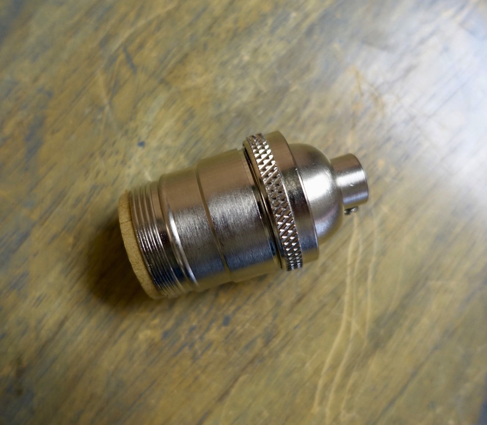 Solid Brass Uno Threaded Keyless Light Socket, Shade Fitter Sold ...