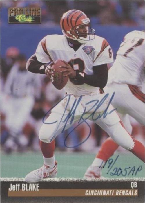 1995 Classic Pro Line - Autographs Jeff Blake /1200 (AU, RC) for sale ...