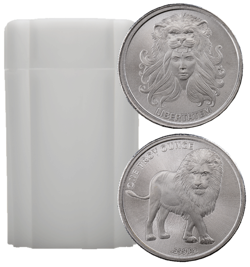 Tube of 20 - Lioness Libertatem - 1 oz .999 Fine Silver Round | eBay