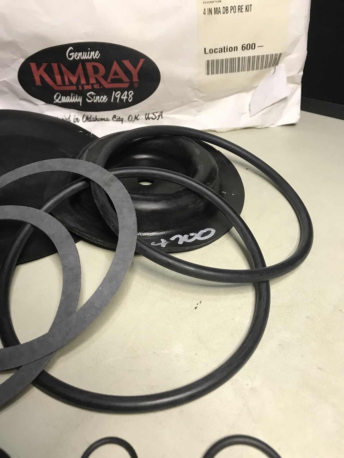 New Partial Kimray Valve Repair Kit RFW 4" MA DB PO RE | eBay