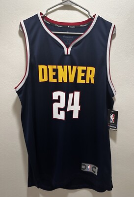 Denver Nuggets 24 NBA Jersey ABCDEFG Misprint Fanatics Mens L Nwt | eBay