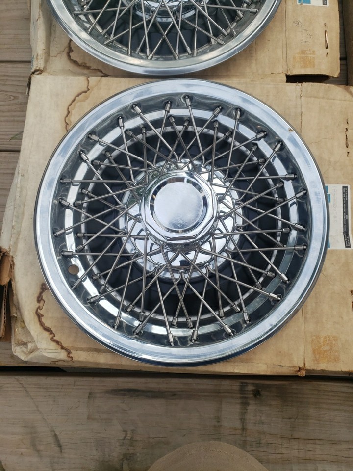 NOS GM Wire Wheel Covers Wire Hubcaps 15 Inch (set of 4) 1976 | eBay