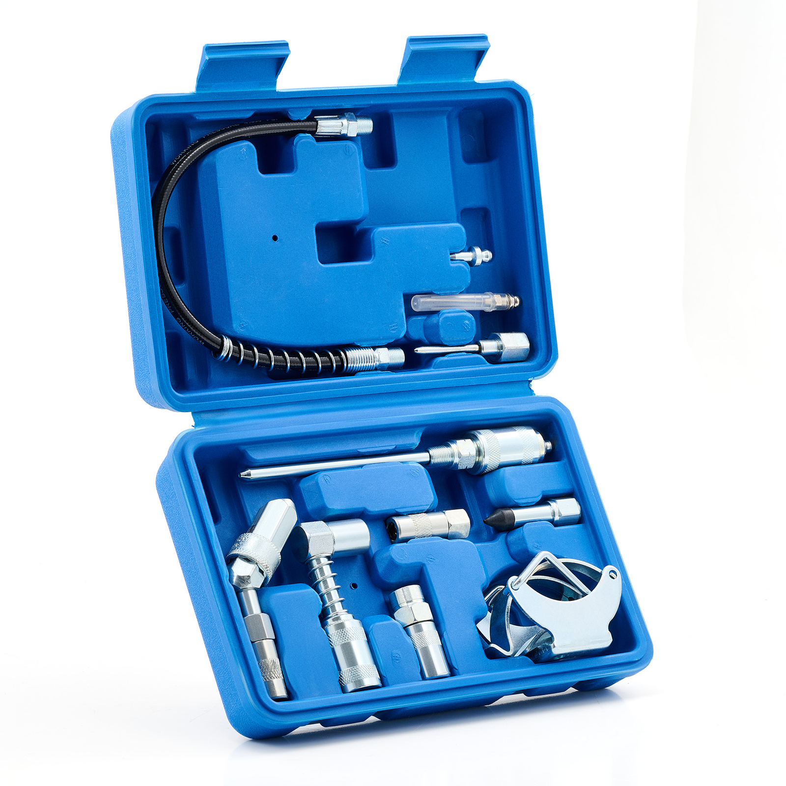 OMT 11 Piece Grease Gun Accessory Kit Lubrication Grease Zerk Fitting ...