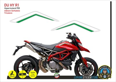 Stickers Graphic DUCATI Hypermotard 950 Tank Green And White - Du Hy R1 ...