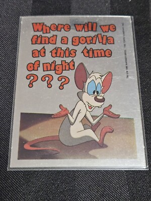 Animaniacs Topps 1995 Foil Sticker Card 7 Pinky of Pinky and The Brain ...