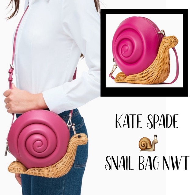 kate spade new york Scarlett Snail Wicker Crossbody Handbag, Medium ...