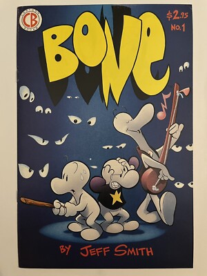 Bone #1 Jeff Smith 4th Print 1st App Bone VF+ Cartoon Books 1991 Rare ...