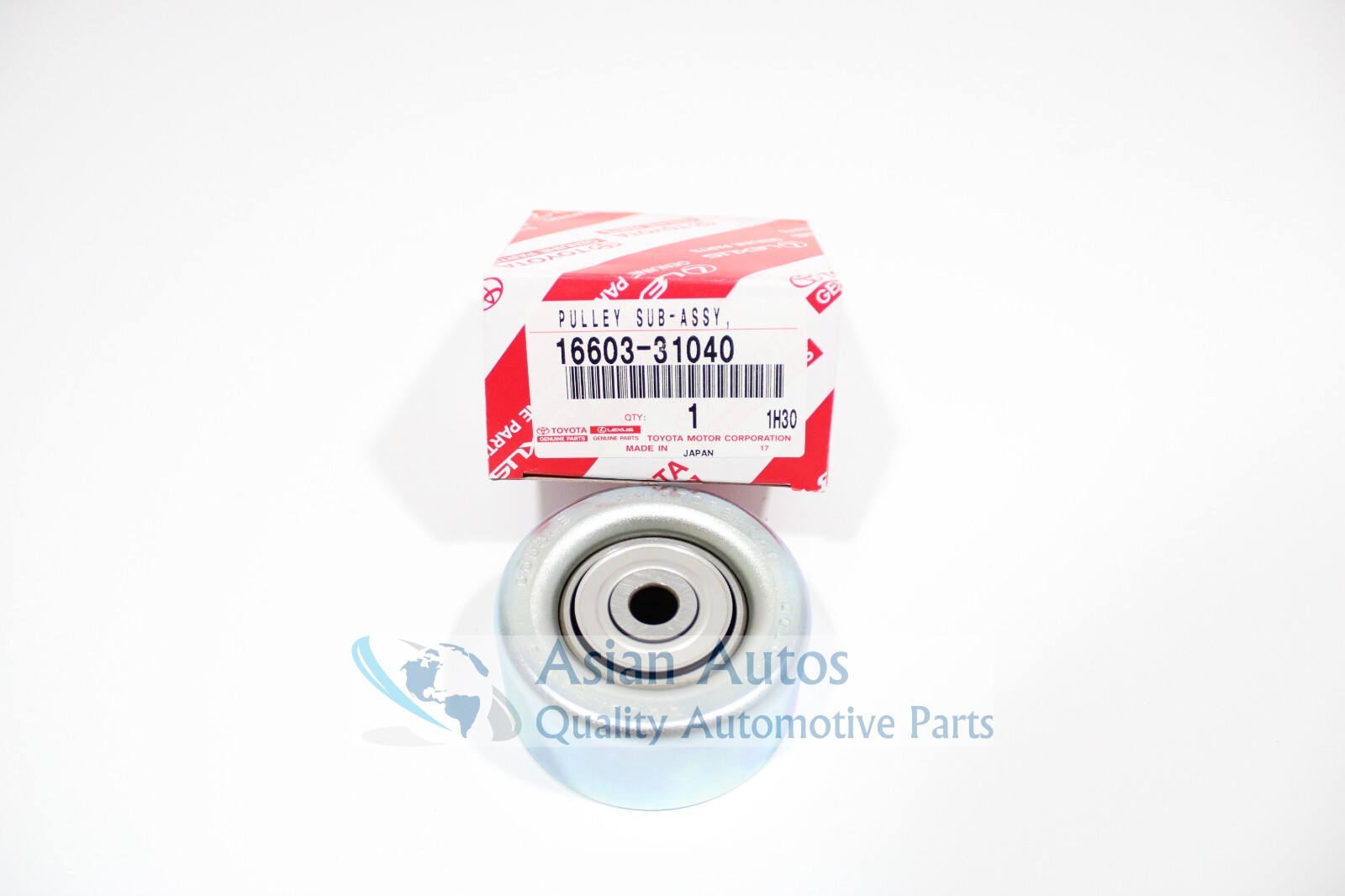 GENUINE TOYOTA SERPENTINE IDLER PULLEY OEM 16603-31040 / 1660331040 | eBay