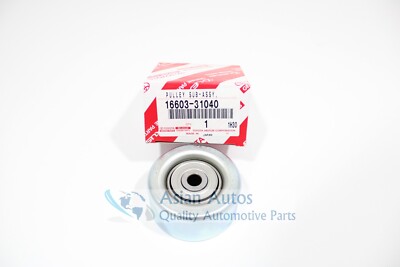 GENUINE TOYOTA SERPENTINE IDLER PULLEY OEM 16603-31040 / 1660331040 | eBay