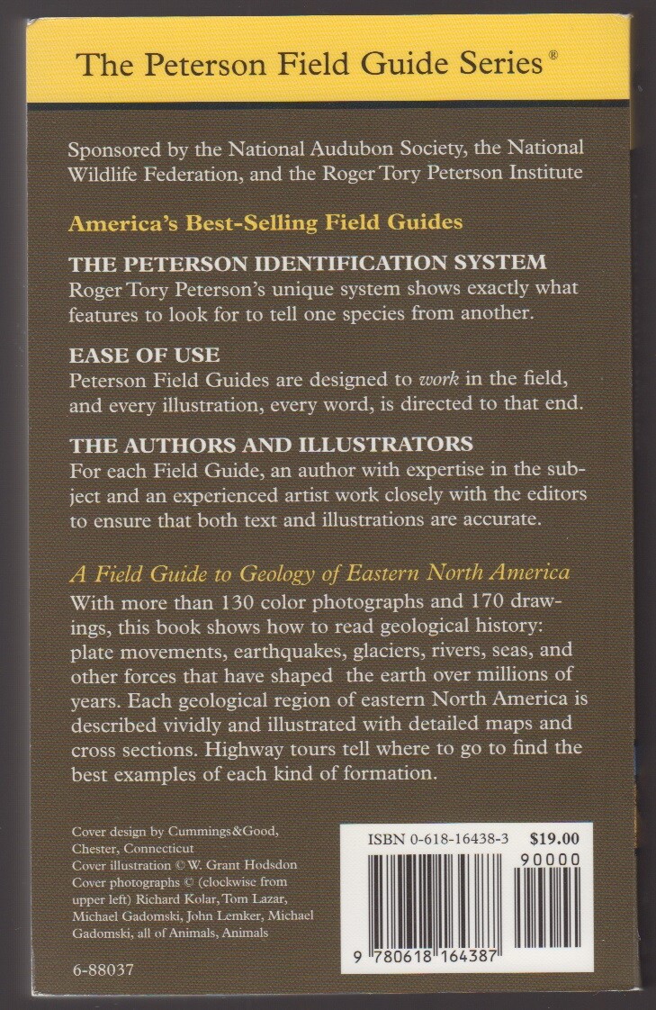 Peterson Field Guides: A Field Guide to Geology : Eastern North America ...