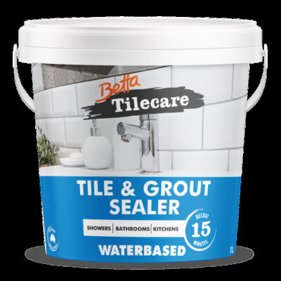 Betta TileCare 1L Tile & Grout Sealer, Reduces mould and mildew growth ...