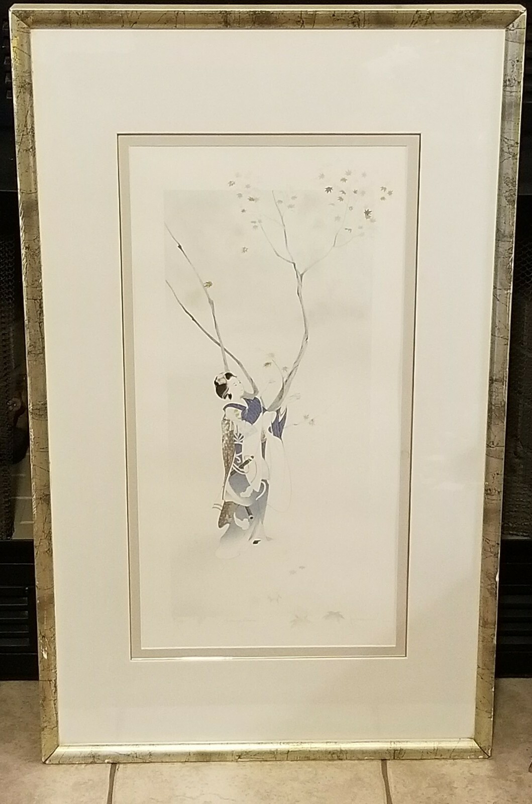 Joy Dunn Geisha Girl Artwork Lithograph Signed/# Lg Wall Art Asian ...