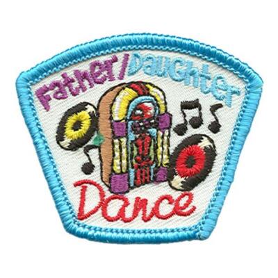 Girl FATHER DAUGHTER DANCE Fun Patches Badges SCOUTS GUIDES Jukebox ...