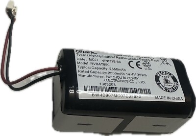 🔧Shark RV1001AE RV1001 UR1005AE RV1101ARUS UR1105ARUS Battery 2550mAh ...