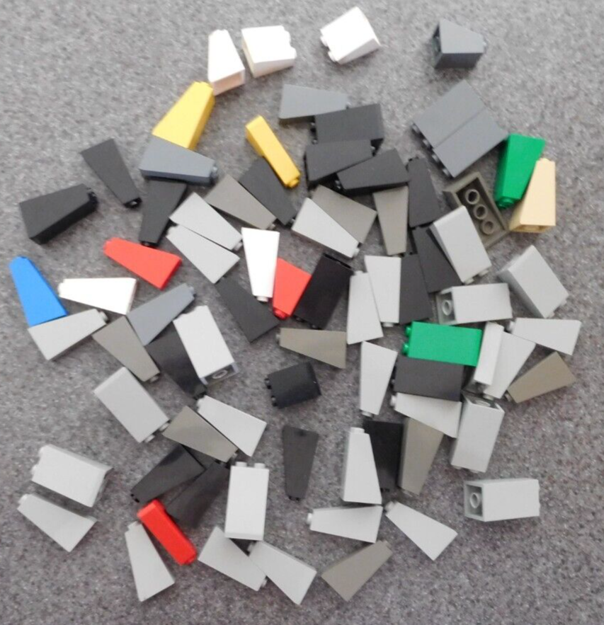 76 Pieces Lego Slope Bricks Pieces 1x2 and 2x2 Mix Of Colors | eBay