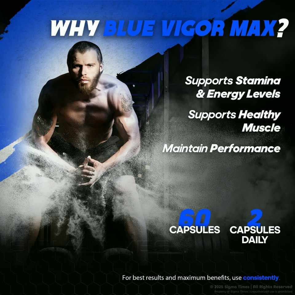 Blue Vigor Max Pills for Men, Advanced Pills for Male Performance - 2 ...