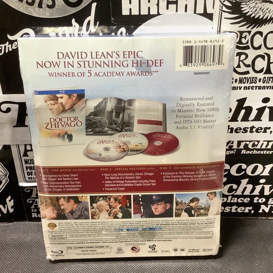 Doctor Zhivago (Blu-ray + DVD + CD Sampler) 45th Anniversary, Includes ...