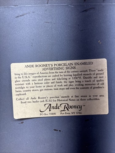 ande rooney porcelain sign Warning Consider The Possible Consequences ...