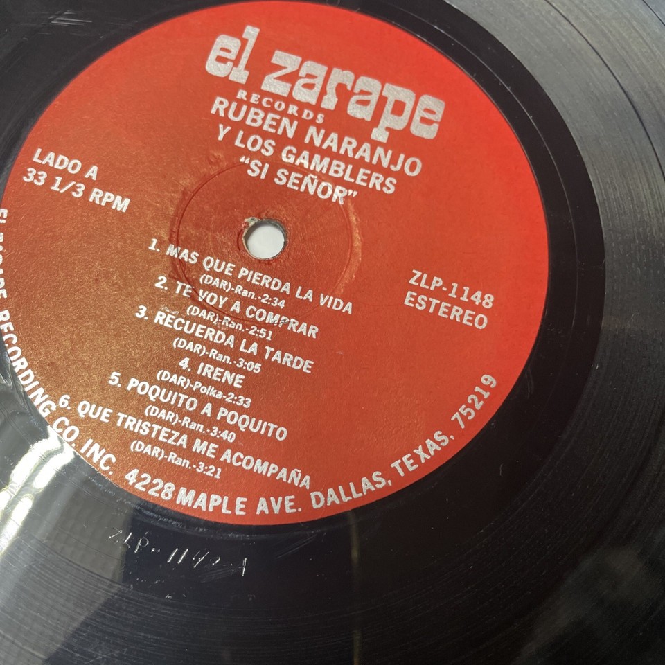 LP - Ruben Naranjo Y Los Gamblers - Si Senor - el zarape 1979 - US ...