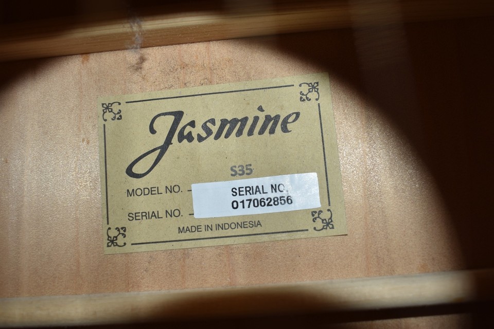 Jasmine S-35 Serial # 017062856 Acoustic Guitar Natural Spruce (0038KF ...