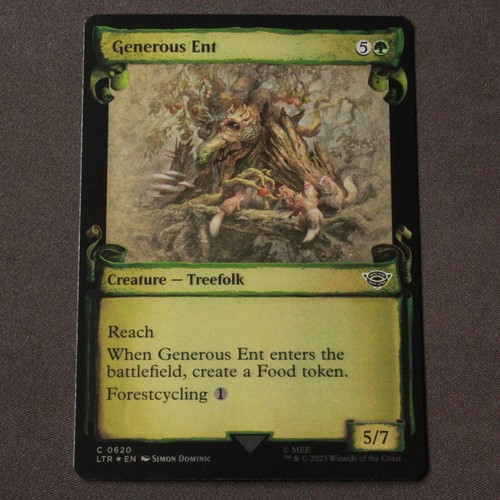 MTG Generous Ent The Lord of the Rings: Tales of Middle-earth 0620 Foil ...