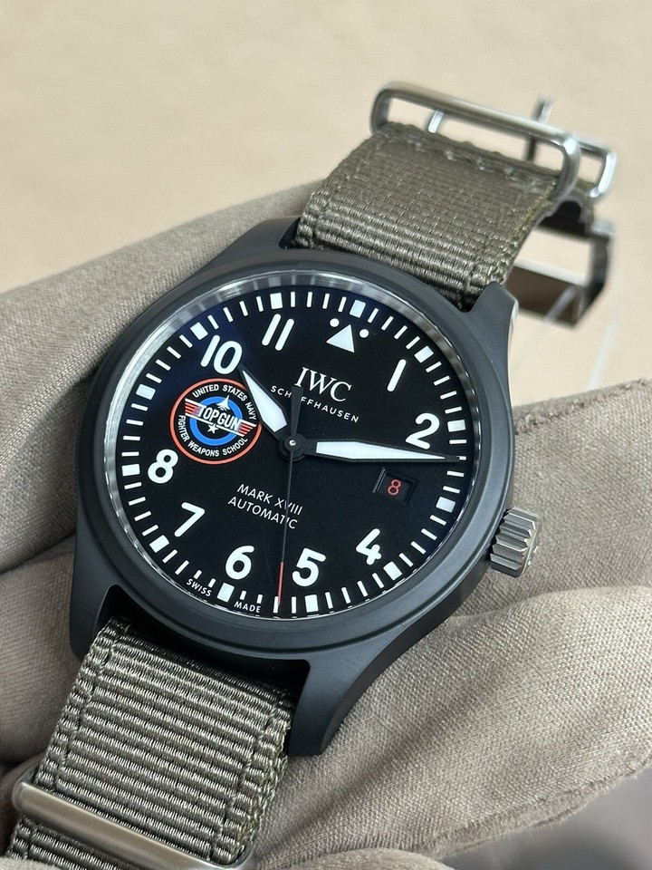 IWC PILOT'S WATCH MARK XVIII TOP GUN EDITION «SFTI» & TOP GUN STOPWATCH ...