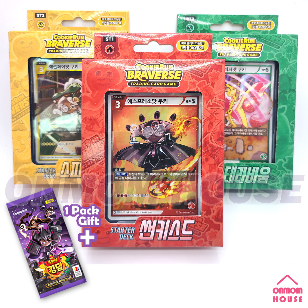NEW Cookie Run Kingdom Card Collection, CookieRun Braverse TCG Starter ...