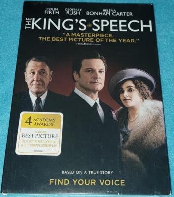 COLIN FIRTH, GEOFFREY RUSH, The King's Speech, DVD, NEW w/ SLIPSLEEVE ...