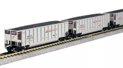 N Scale - Kato 106-4633 BNSF Bethgon Coalporter Hopper Set (8) N10846 ...
