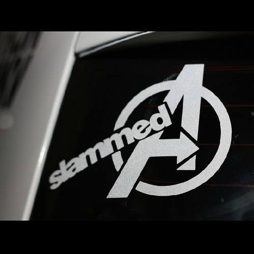 THE MARVEL AVENGERS slammed A Logo JDM Car vinyl Decal Sticker | eBay