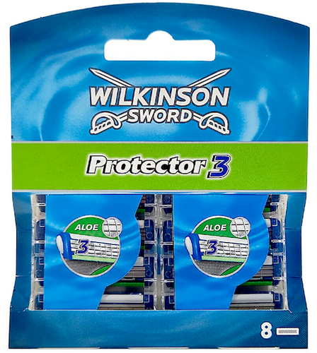 Wilkinson Sword Protector 3 Razor Blades 8 Pack Mens - Genuine ...