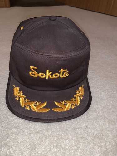 Vintage Sokota Seed Corn Snapback Trucker Hat Cap Brown & Yellow Wheat ...
