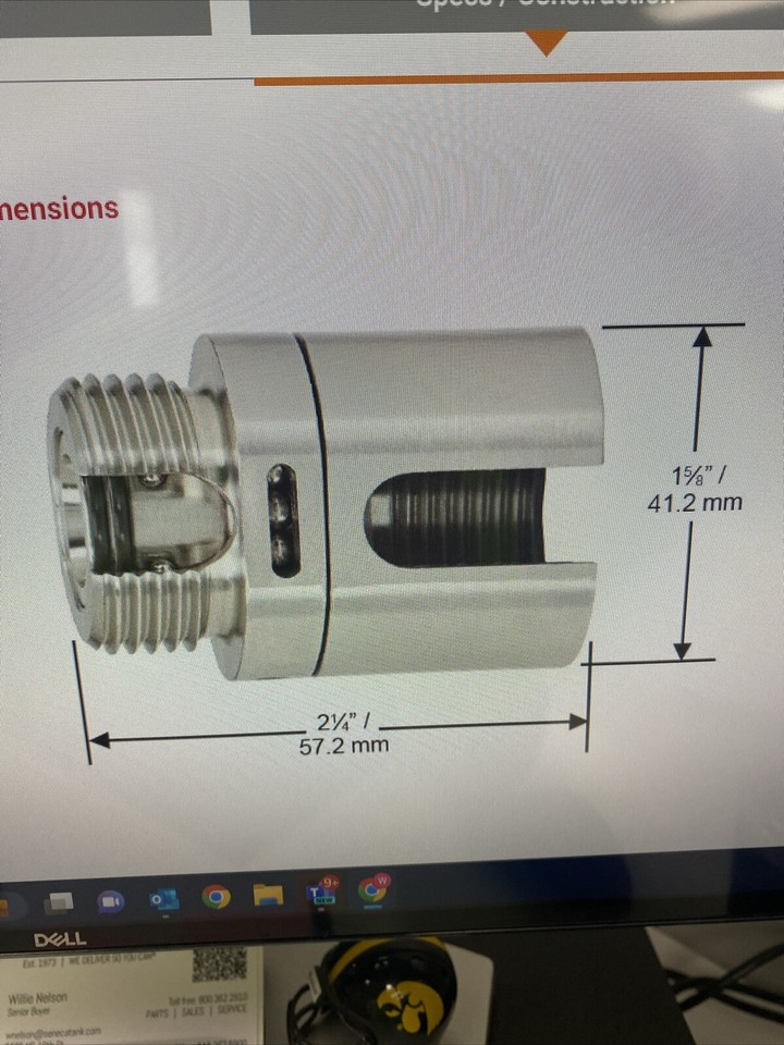 Husky DEF Swivel 1”m BSPP x 1”f NPT Stainless Steel | eBay