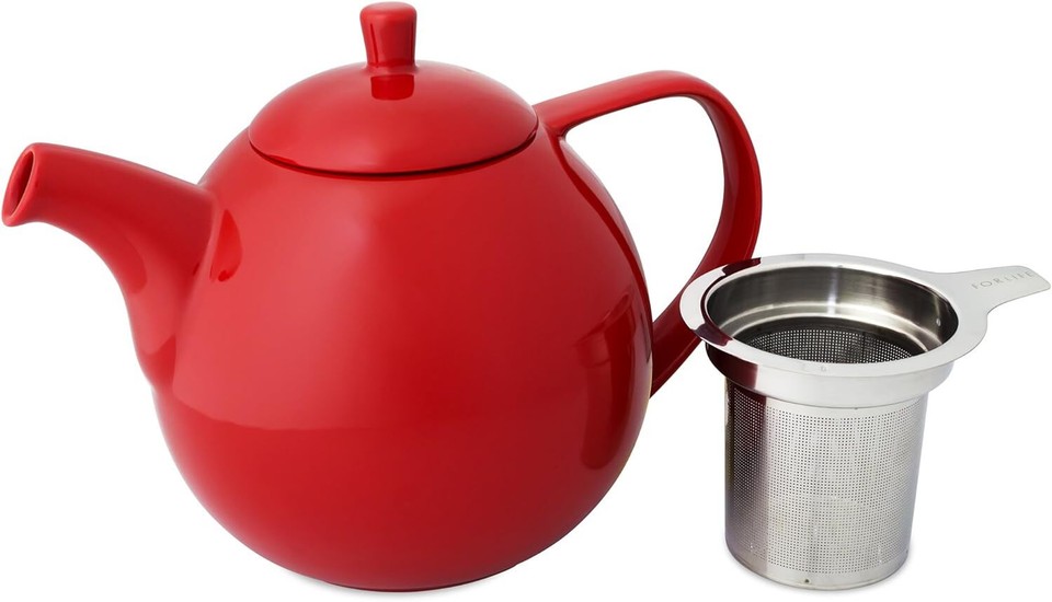 FORLIFE Curve Teapot with Infuser, 45-Ounce, Red | eBay