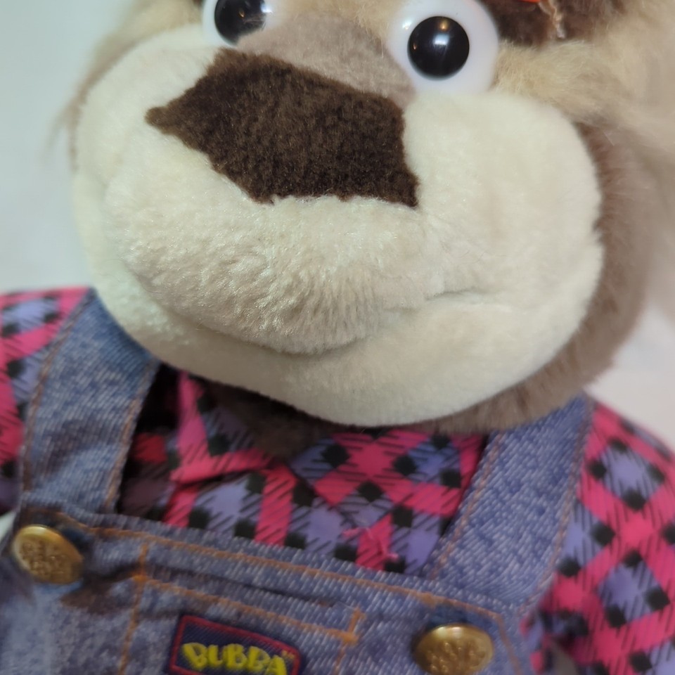 Vintage 1997 Tyco Real Talkin Bubba Bear Plush Talking Stuffed Animal ...