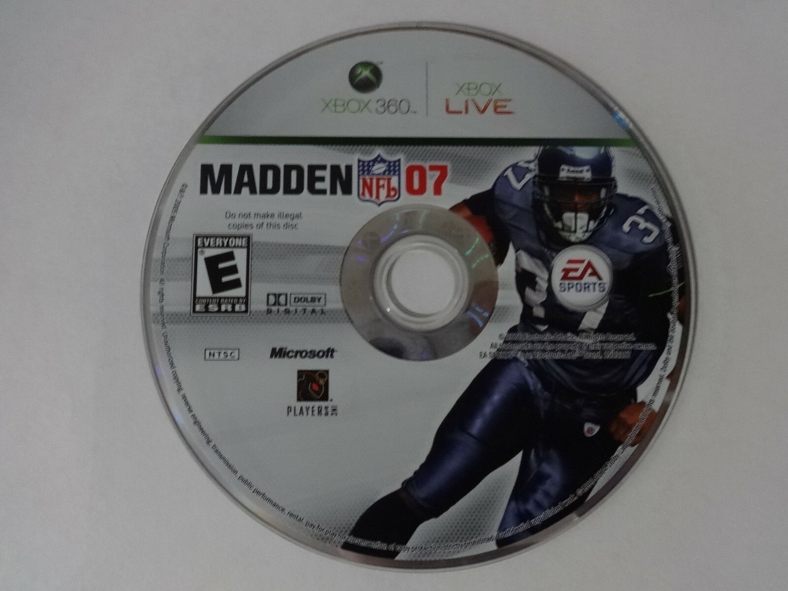 Madden NFL 07 Microsoft Xbox 360 Game Disc Only Free Ship | eBay