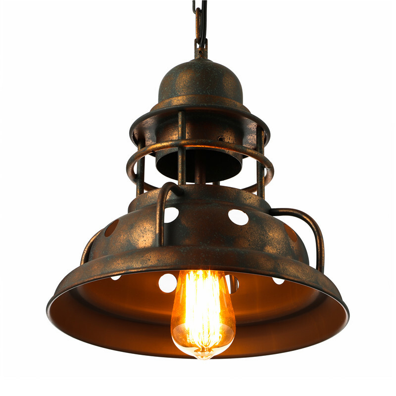 Antique Barn Pendant Light Vintage Metal Lighting Rustic Ceiling Lamp ...