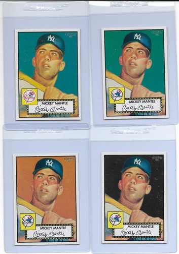 2006 Topps '52 #311 Mickey Mantle Lot (4) New York Yankees HOF | eBay