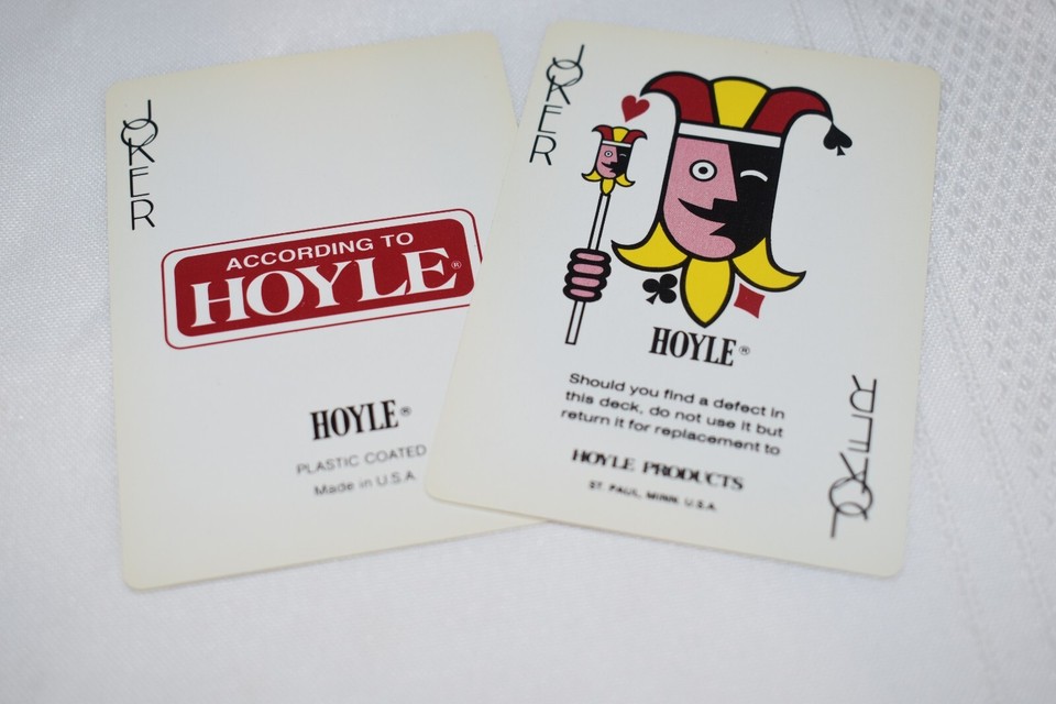 Hoyle Poker Size Playing Cards No. 1201 Red Back Made in USA 1999 | eBay