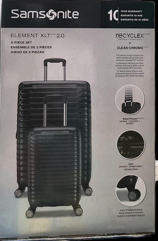 Samsonite Element XLT 2.0 Hardside 2-Piece Luggage Set w/ Spinners Green - NEW! | eBay