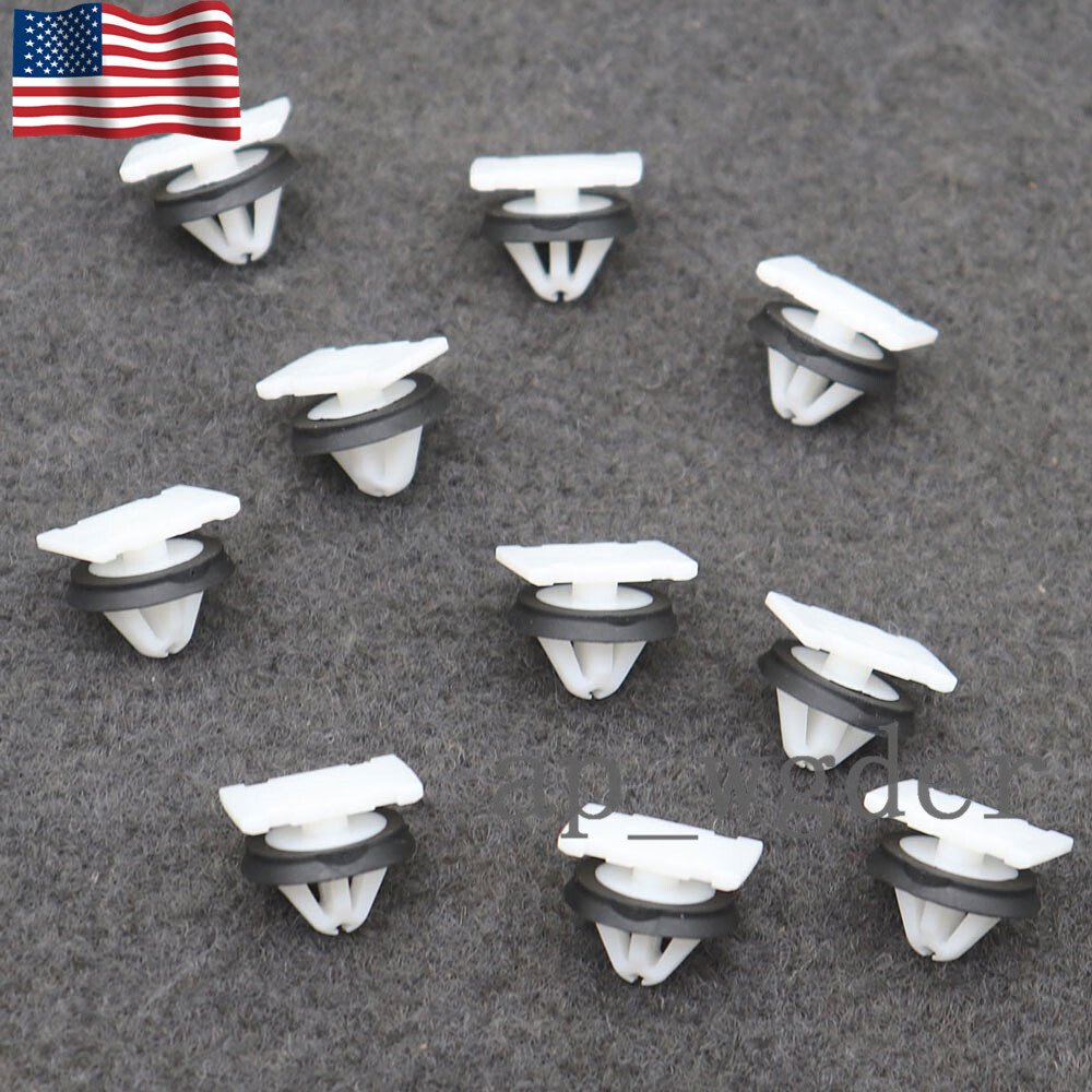 10Pcs Rocker Panel Moulding Clips Trim Mountings Screws For GM Buick ...
