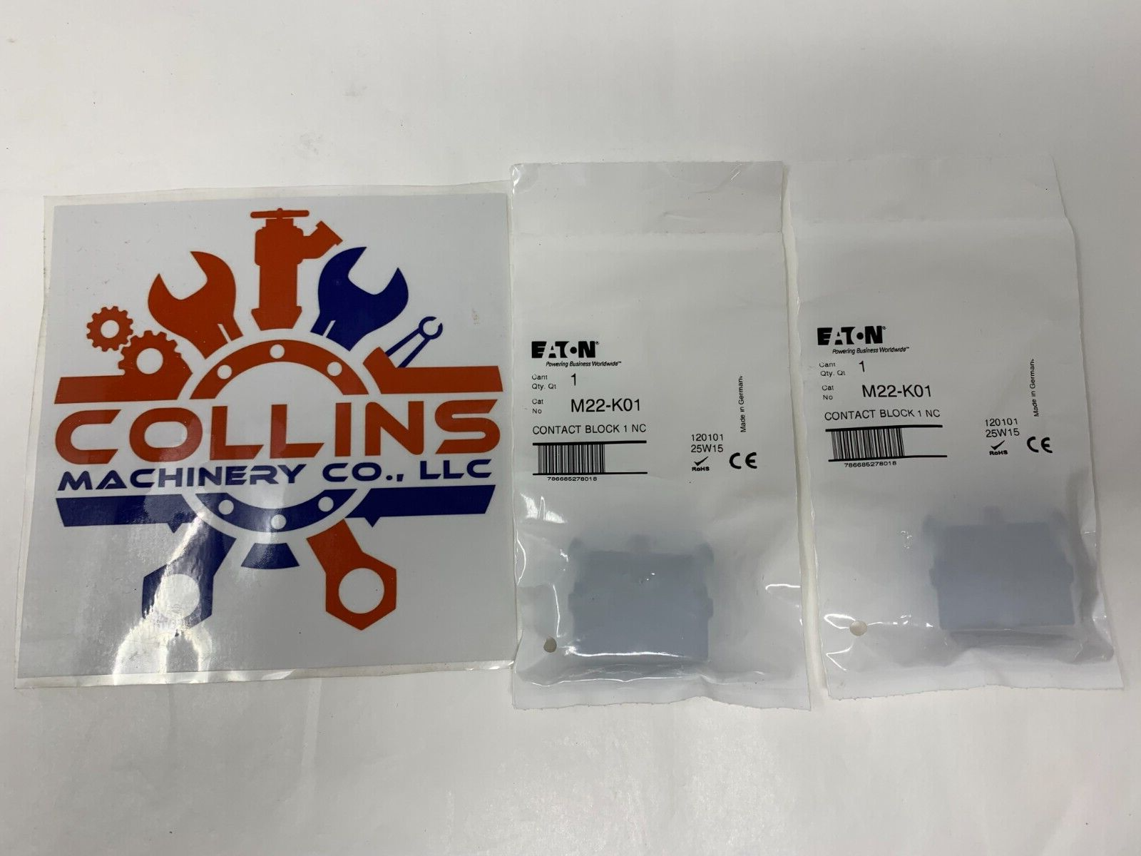 Eaton M22-K01 Auxiliary Contact Block 1 NC Lot of 2 | eBay