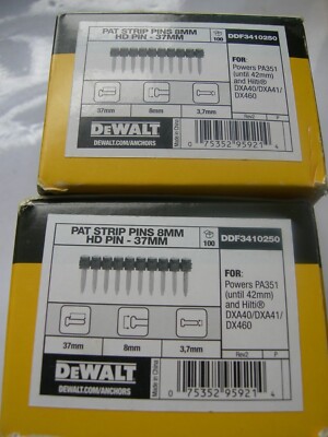 Dewalt Magazine Pins 37mm 200 strip nails Tools fit hilti dx36 dxa40 ...
