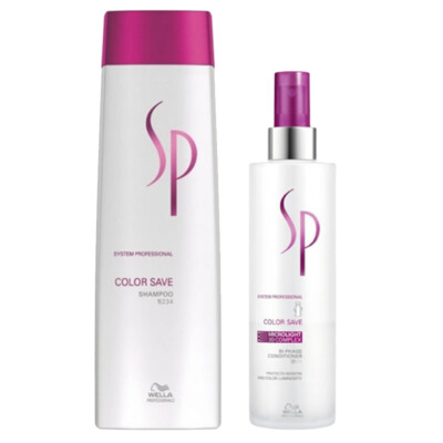WELLA SYSTEM PROFESSIONAL Kit Color Save Shampoo 250ml + Color Save Bi ...