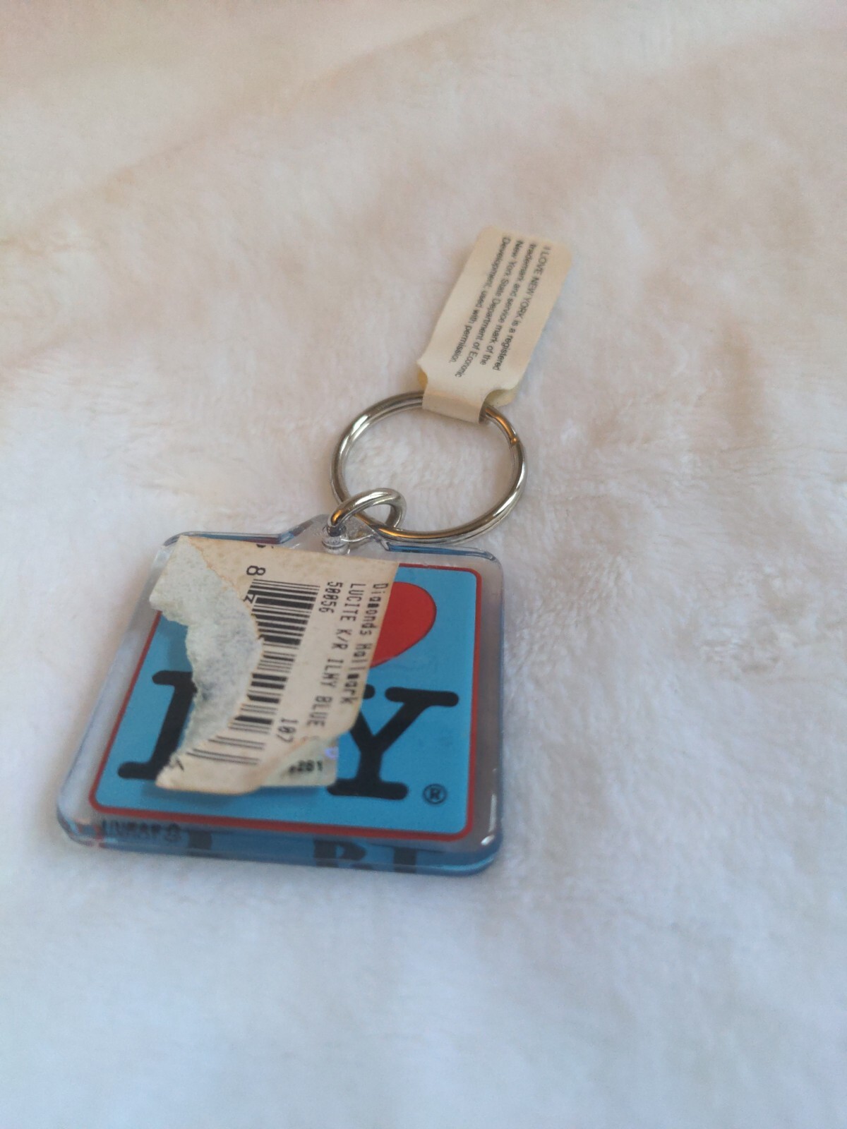 *NEW! I Love NY Keychain! NYC I Heart NY Key Chain BLUE Souvenir | eBay