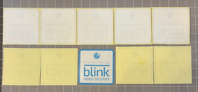 10 Blink Security Camera Window Stickers Single Sided 3.5" x 3.5 inch ...