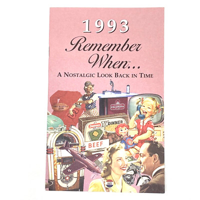 1993 Remember When Nostalgia Look Back in Time History Year Book | eBay