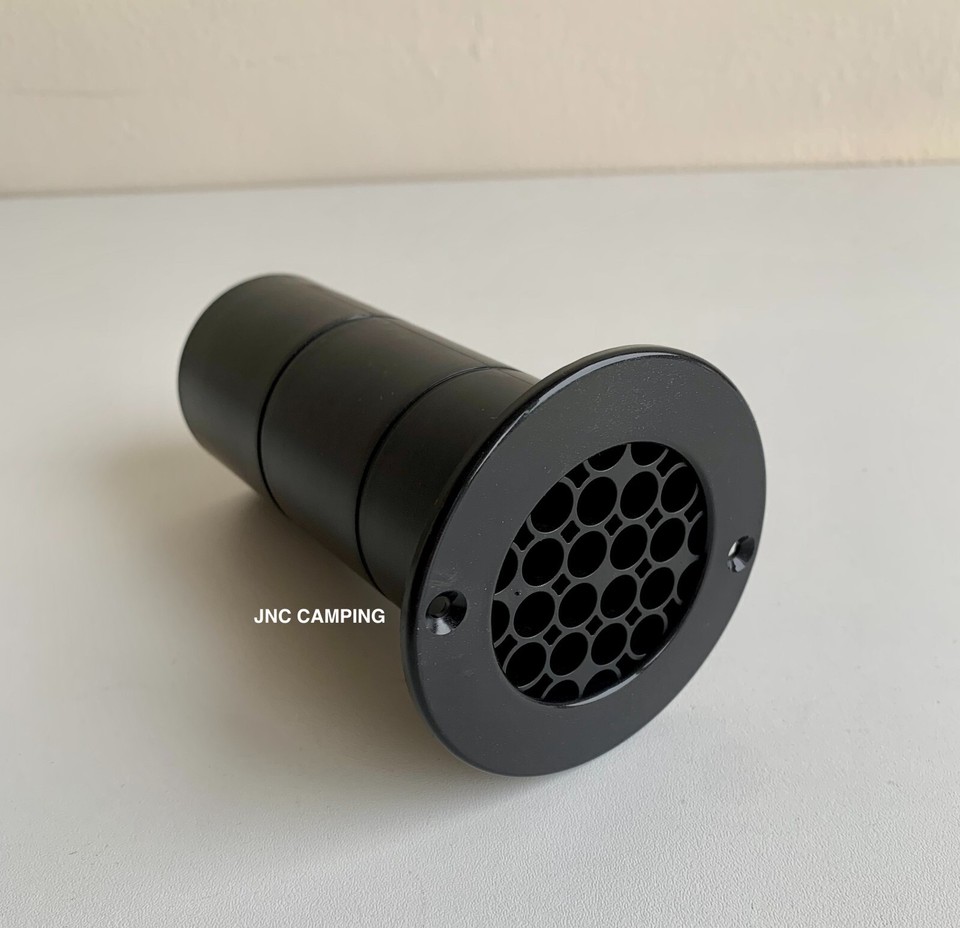 3 x Gas Drop Out Round Floor Vent Black 75mm x 120mm Campervan Caravan ...