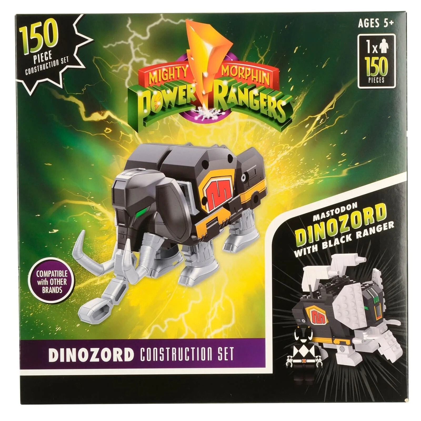 Mighty Morphin Power Rangers - Mastodon - Dinozord Construction Set AND ...