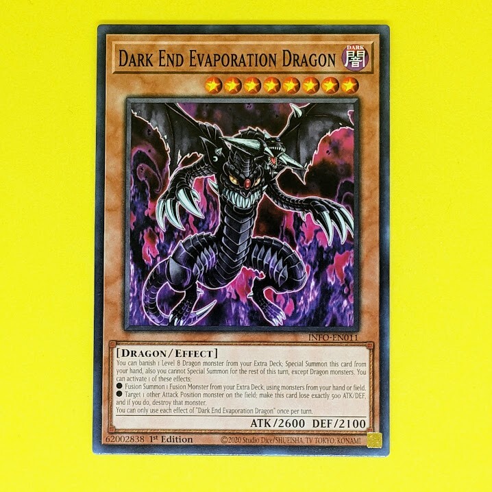 Yugioh! Dark End Evaporation Dragon INFO-EN011 1st Edition The Infinite ...